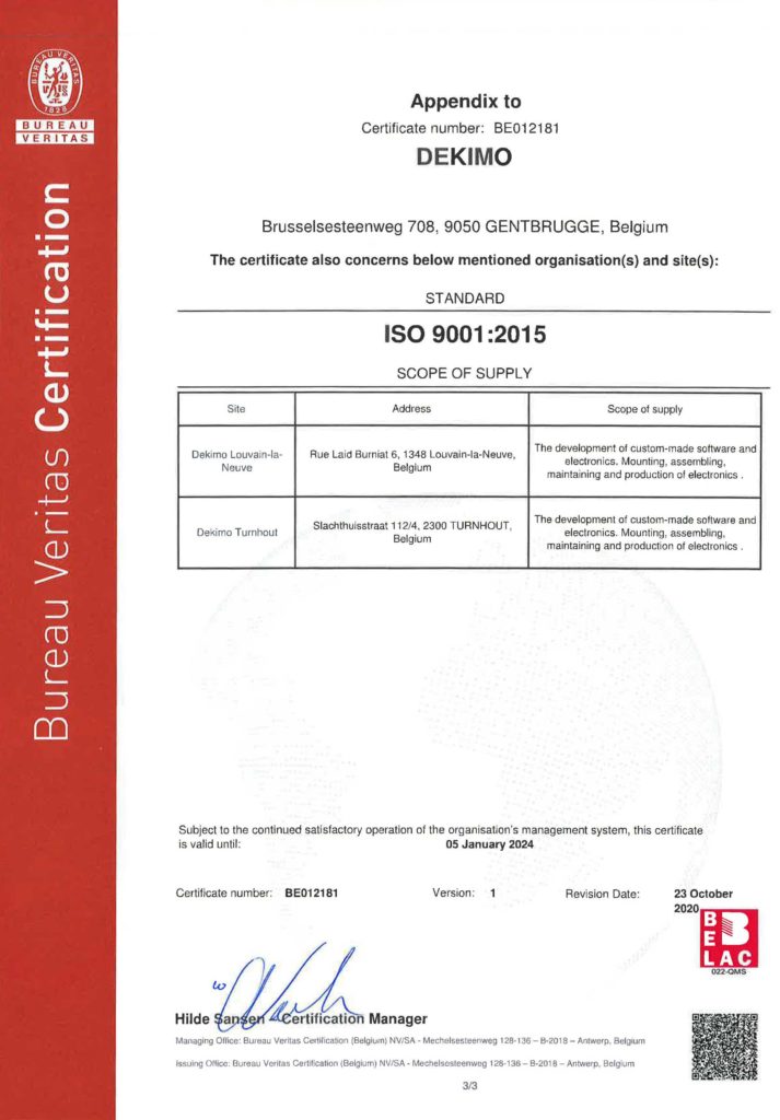 ISO9001-2015-Certificate-Dekimo - dekimo